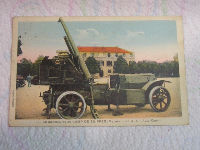 CPA - EN manoeuvre au camp de SUIPPES - Auto canon EUR 1,00 - PicClick FR