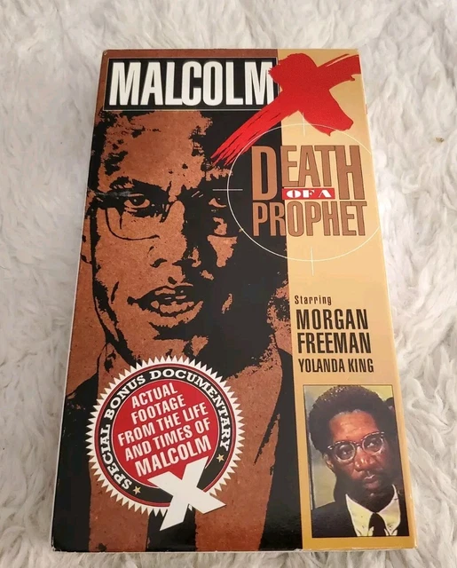 MALCOLM X DEATH Of A Prophet VHS Docudrama MORGAN FREEMAN 1991 Very ...