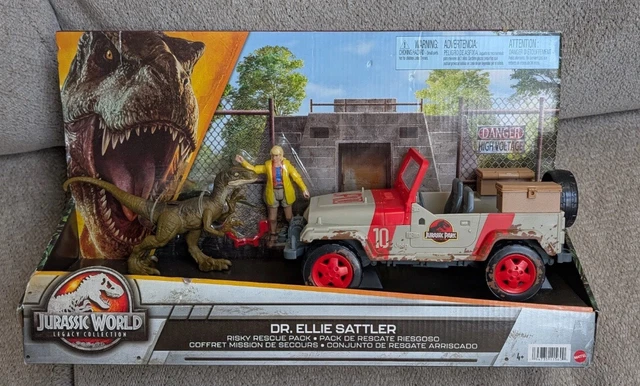 JURASSIC WORLD LEGACY Collection DR. Ellie Sattler Risky Rescue Pack ...