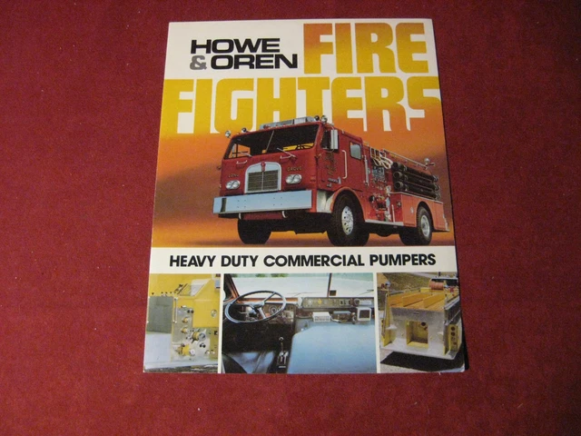 1970'S HOWE & Oren Fire Fighter Sales Brochure Booklet Catalog Original ...