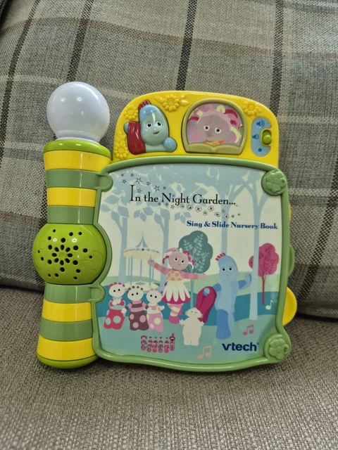 IN THE NIGHT Garden Sing & Slide Vtech Musical Book With Light 2007 ...