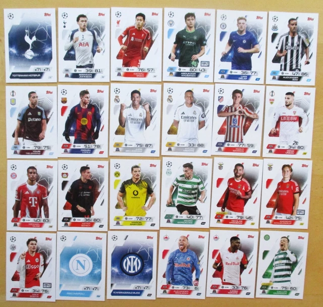 TOPPS- MATCH ATTAX Champions League 2025/2026 - 24 Basiskarten EUR 2,00 - PicClick DE