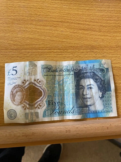 FIVE POUND NOTE £5.00 AK47, LOW Serial Numbers Rare Note £1,000.00 ...