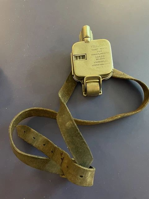WILLIAMSON TICKET PUNCH Printer Clippy Machine Tramways Tram Omnibuses ...