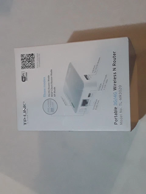 TP-LINK TL-MR3020 WIRELESS 300Mbp Portable Travel Router Support USB 3G ...