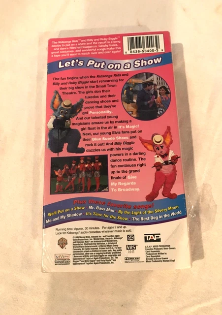 KIDSONGS VHS - LETS PUT On A SHOW - NEW & Sealed - Free Shipping EUR 16 ...