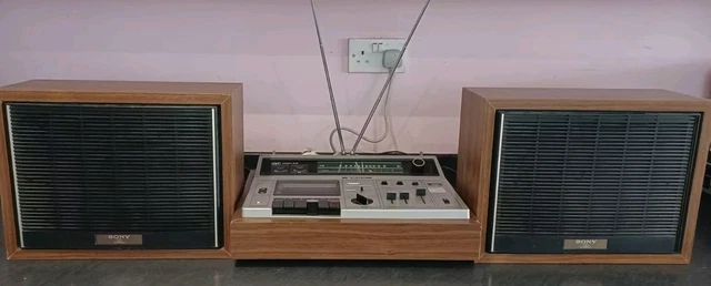 SONY CF-620 STEREO Cassette Recorder AM-FM Receiver. Low Volume On ...