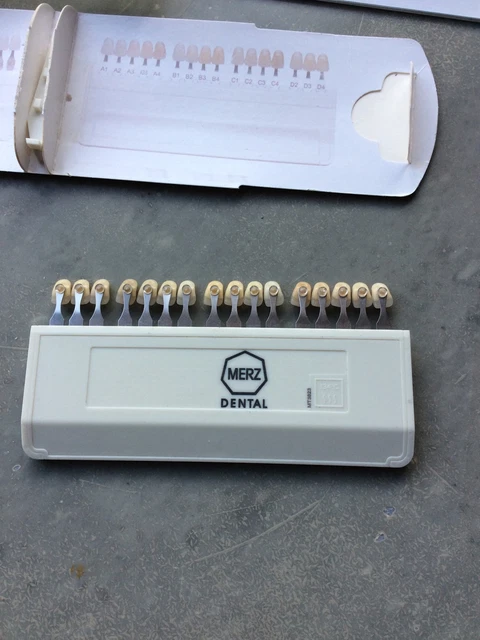 ZAHN FARBSCHLÜSSEL TABELLE von Merz Dental Shade Guide Vollständig ...