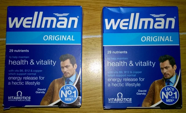 VITABIOTICS WELLMAN ORIGINAL - 30 Tablets x 2 = 60 Tablets (EXP: 11/ ...