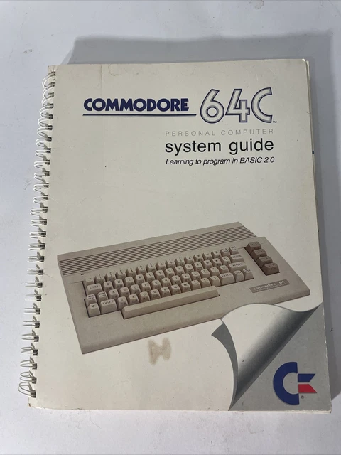 COMMODORE 64C PERSONAL Computer System Guide Learning To Program In ...