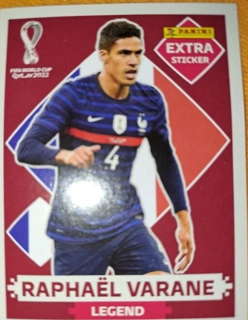 RAPHAEL VARANE - Panini Qatar 2022 FIFA World Cup Extra Sticker Legend - Base EUR 3,61 - PicClick FR