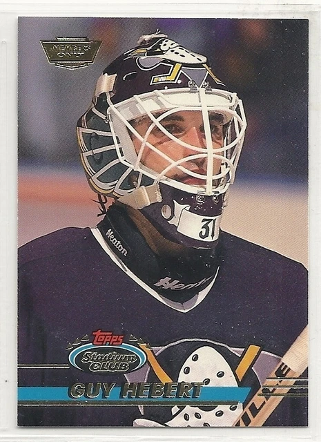1993-94 STADIUM CLUB - Logo réservé aux membres - #295 - Guy Hebert ...