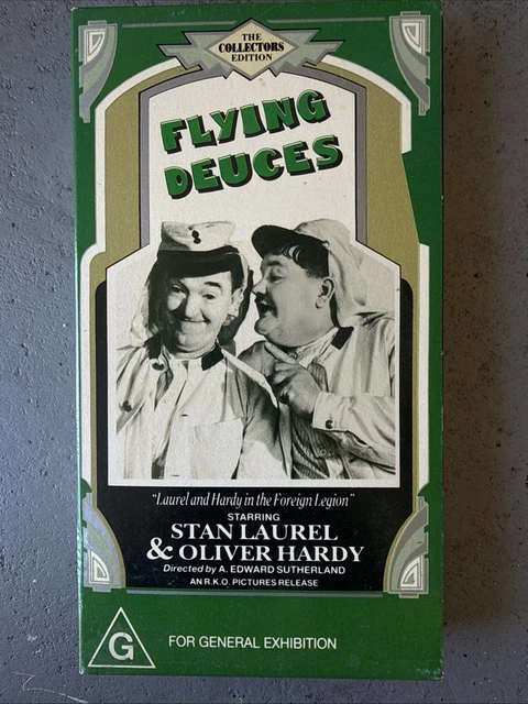 FLYING DEUCES VHS Video Cassette Collector's Case Stan Laurel & Oliver ...
