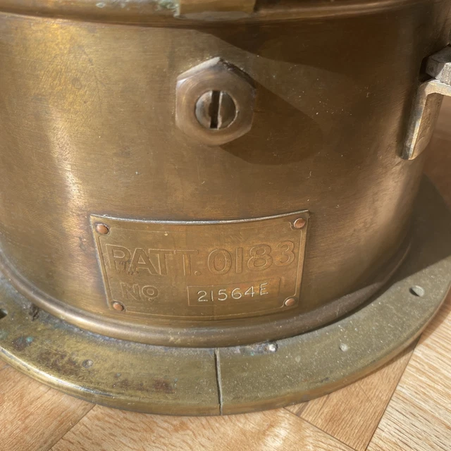 WW2 BRASS ROYAL Navy Pattern 183 Binnacle Boat Compass £414.70 ...