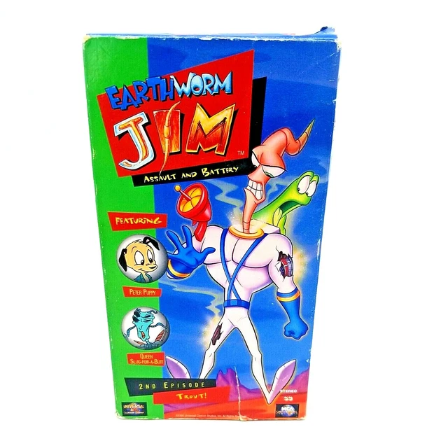 EARTHWORM JIM ASSAULT and Battery VHS Animated Movie 2nd Episode ...