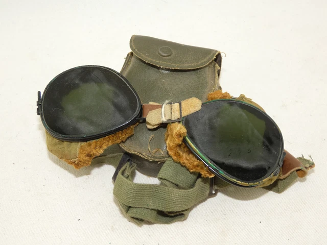 ORIGINAL US ARMY WWII WW2 Ski Mountain Goggles £34.95 - PicClick UK