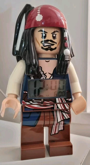 LEGO PIRATES OF The Caribbean Captain Jack Sparrow Alarm Clock Large ...