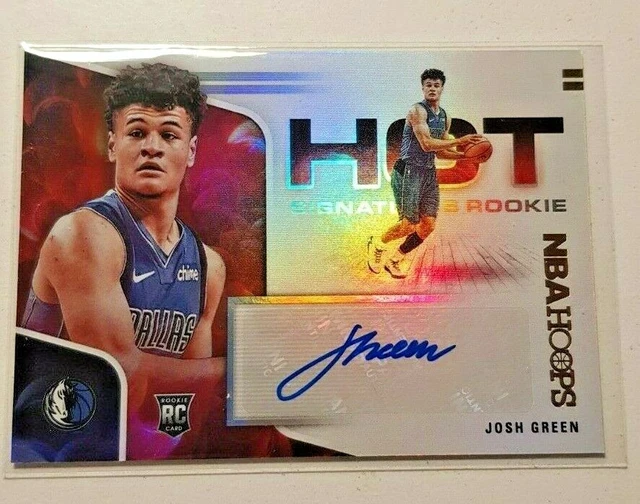 PANINI 2020-21 HOOPS - Josh Green- #HR-JGR - Hot Signatures Rookie ...