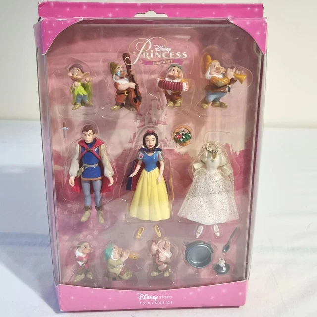 DISNEY PRINCESS SNOW White The Seven Dwarfs And Prince Figures Boxed. £ ...