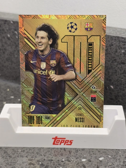 TOPPS MATCH ATTAX EXTRA 2024/25 2025 Lionel Messi Barcelona 101 Club ...