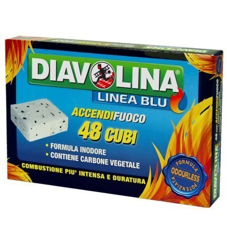 48 CUBES D'ALLUME-FEU pour poêles, cheminées, barbecue, formule INODORE EUR 15,99 - PicClick FR