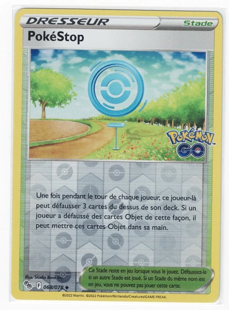 CARTE POKEMON POKÉ Stop 068/078 Reverse - POKEMON GO - EPEE ET BOUCLIER ...