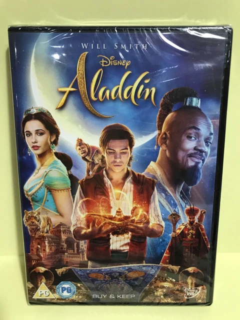 DISNEY'S ALADDIN LIVE Action (DVD, 2019) Will Smith, Naomi Scott - NEW ...