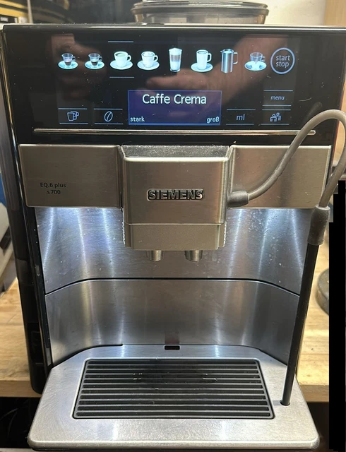SIEMENS EQ.6 PLUS s700 Kaffeevollautomat - Edelstahl (TE657503DE) EUR ...