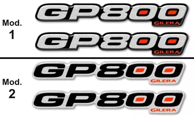 2 ADESIVI RESINATI GP 800 SCRITTE 3D COMPATIBILI per SCOOTER GILERA ... 2 ADESIVI RESINATI GP 800 SCRITTE 3D COMPATIBILI per SCOOTER GILERA ...
