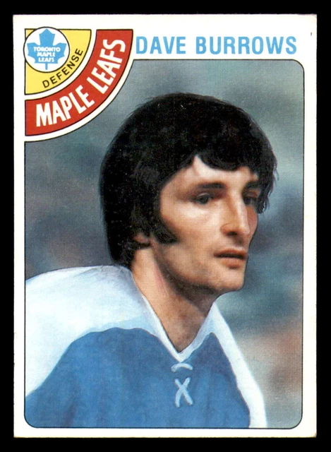 1978-79 TOPPS #254 Dave Burrows ex-comme neuf feuilles d'érable ID : 366837 EUR 1,10 - PicClick FR