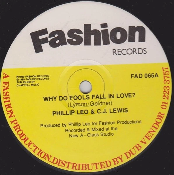 PHILLIP LEO & CJ Lewis - Why Do Fools Fall In Love? / I Wanna Be Loved ...