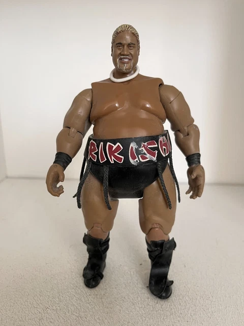 WWE WWF RIKISHI Jakks Lucha Libre Acción Figura Clásico Superstars ...