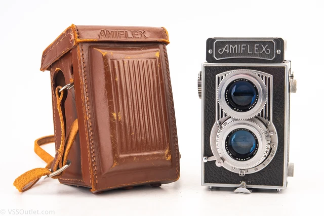 KANTO OPTICAL WORKS Amiflex 6x6cm 120 Roll Film TLR Camera in Case AS ...