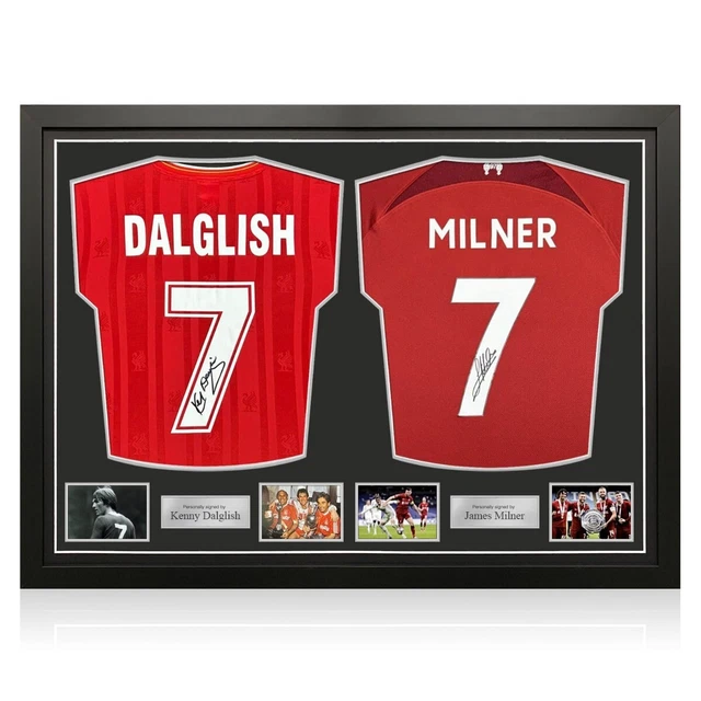 JAMES MILNER AND Sir Kenny Dalglish Signed Liverpool Football Shirts ...