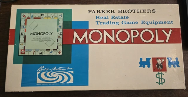 VINTAGE 1961 MONOPOLY Board Game by Parker Brothers Classic Original ...