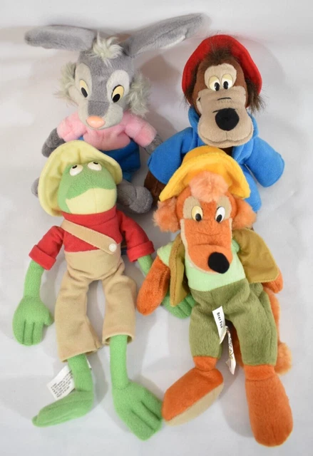 DISNEY WORLD BRER Rabbit Bear Frog Fox Lot 4 Plush Splash Mountain Song ...