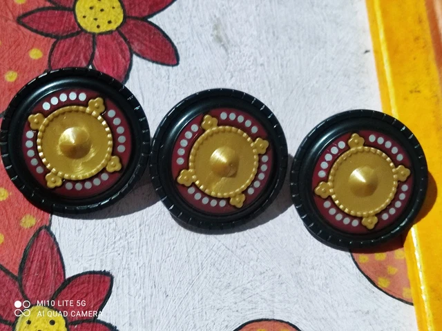 PLAYMOBIL X3 ESCUDOS Rodela Caballeros Medievales Galos Vikingos Arabes ...