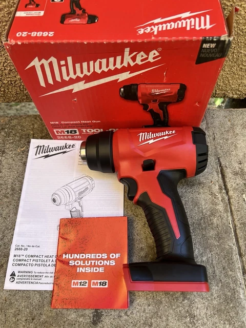 MILWAUKEE M18 18V Compact Heat Gun (Tool Only) - Black/Red (2688-20 ...