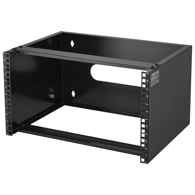 VEVOR 6U WALL Mount Network Rack 14 in/355.6 mm Depth Server Rack 50lbs ...