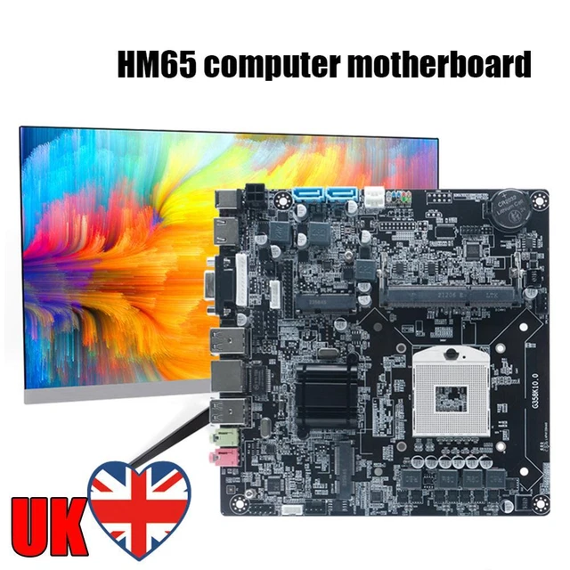 HM65 MICRO-ITX MOTHERBOARD Support DDR3 1066/1033/1600 LGA988 PC ...