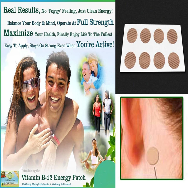 VITAMIN B12 ENERGIE Patch 30 Zeit Veröffentlicht Flicken 1 Monatsvorrat ( EUR 4,13 - PicClick DE