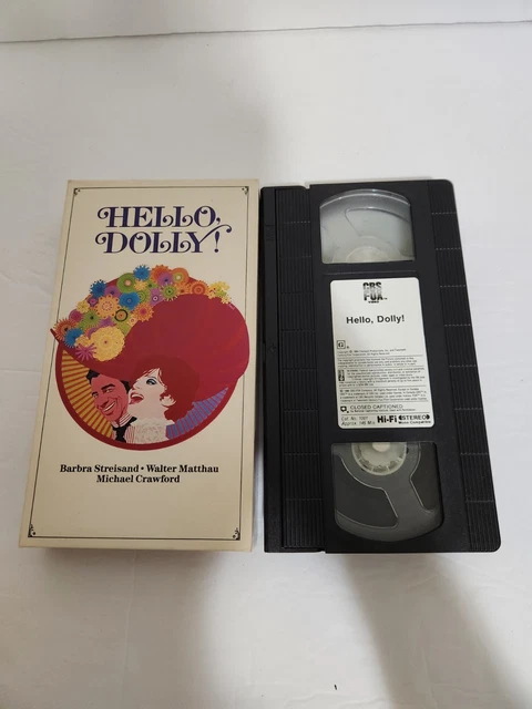 HELLO, DOLLY (VHS 1969) Barbra Streisand, Walter Matthau, Comedy - 1990 ...