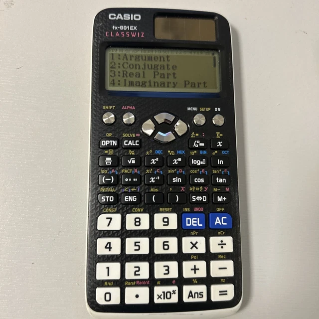CASIO FX-991EX CLASSWIZ Scientific Calculator Advanced Engineering ...