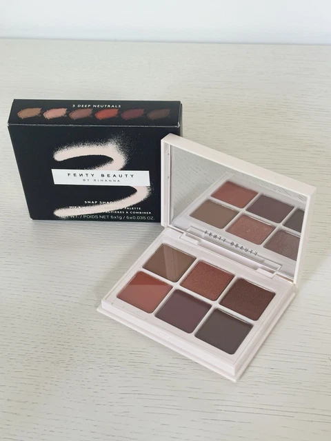FENTY BEAUTY SNAP Shadows Eyeshadow Palette 3 Deep Neutrals NEW IN BOX ...