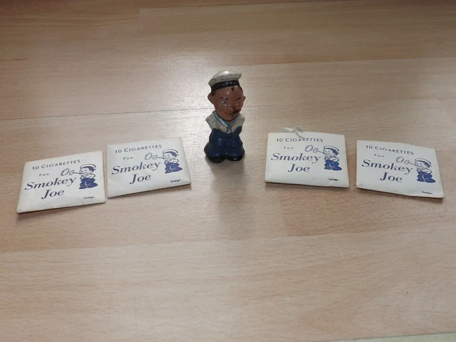 NOVELTY 1920S SMOKEY Joe Sailor Figure With 39 x Cigarettes Blows Smoke ...