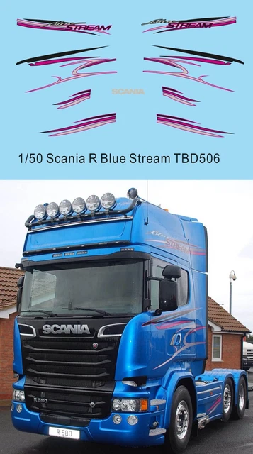 1/50 DECALS FOR Blue Stream Livery for Scania R TB Decal TBD506 £9.48 ...