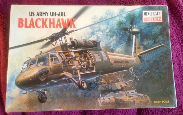 MINICRAFT 1:48 UH-60L Blackhawk US Army Helicopter Model Kit #11621 ...