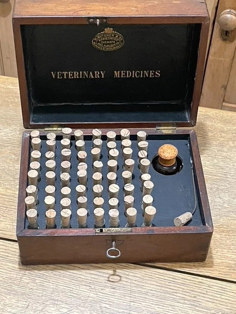 VINTAGE VETERINARY MEDICINES Box W Butcher & Co Homeopathic Chemists ...