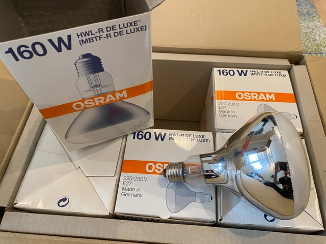 OSRAM HWL-R DE LUXE E27 160W GrowLight Entladungslampe Wachstumslampe ...