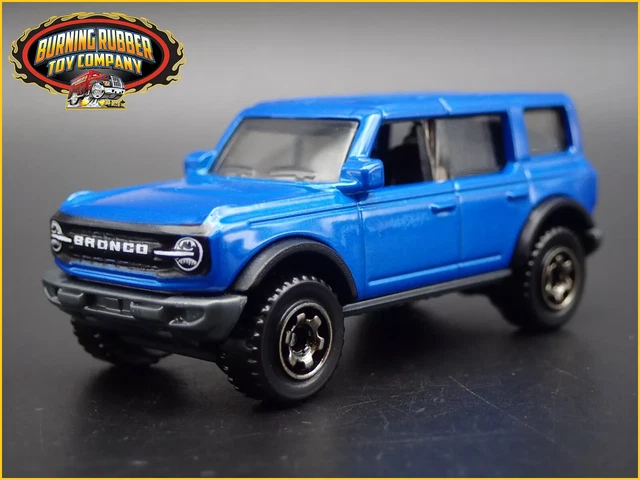 2021-2025 FORD BRONCO 4 Four Door Blue 1:64 Scale Diorama Diecast Model ...